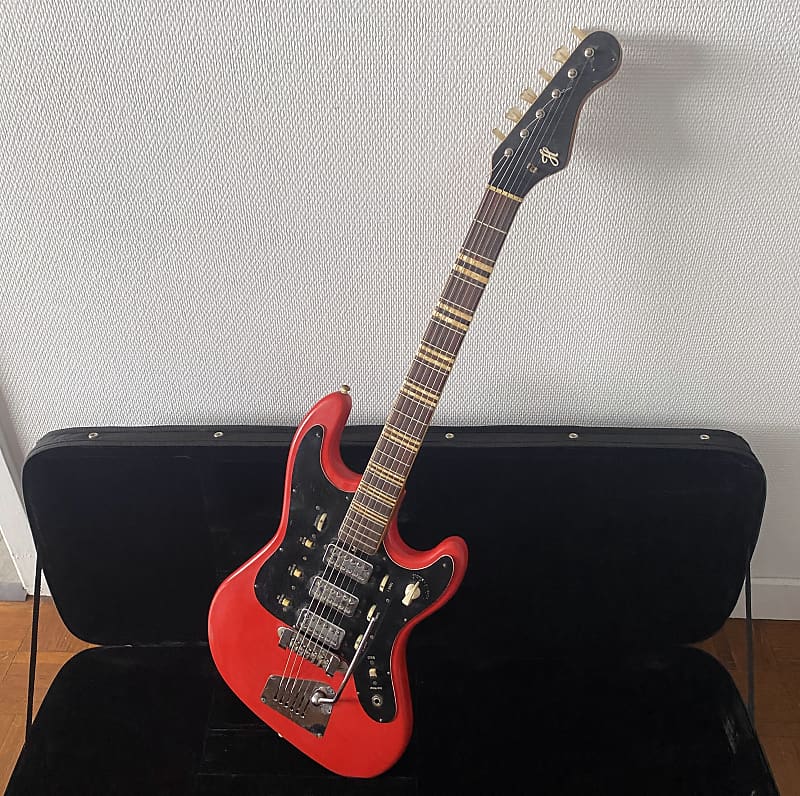 Hofner 176 Galaxie Deluxe + Hardcase 1965 - Red | Reverb