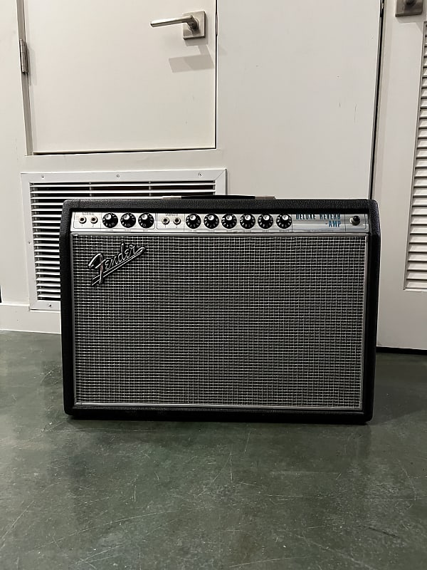 Fender Deluxe Reverb 1967 Silverface Drip-edge Super Clean | Reverb