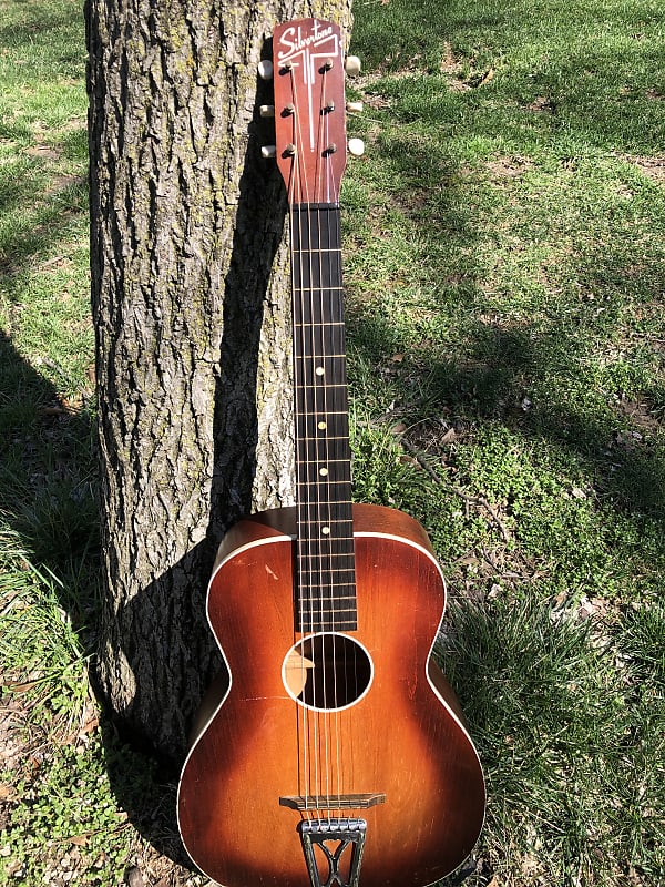 1957 Harmony Silvertone H-605 Parlor Sunburst | Reverb