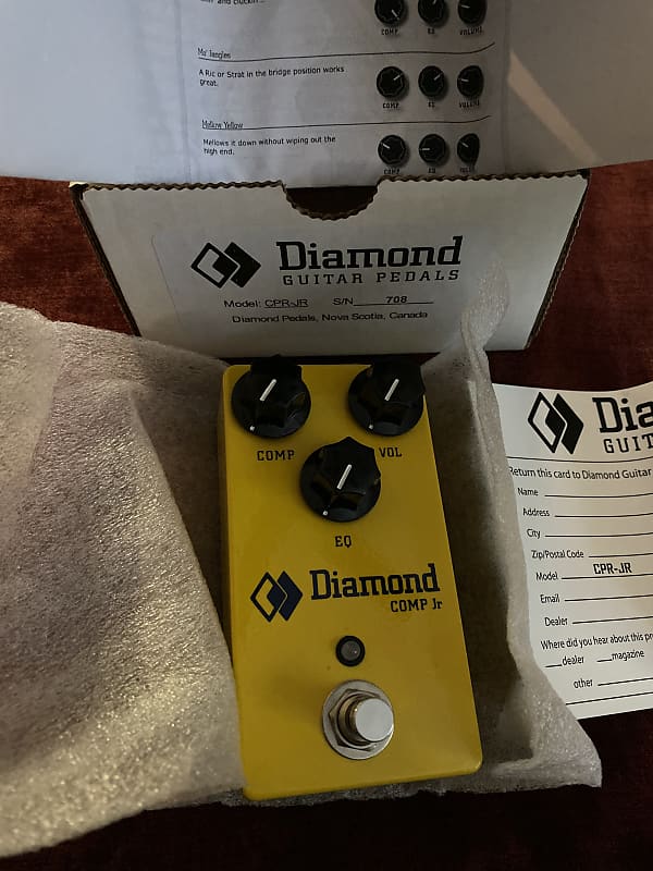 Diamond Comp Jr. Compact Optical Compressor Pedal | Reverb