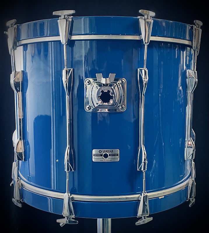 Yamaha RECORDING CUSTOM 22 BASS DRUM 1990s - BLUE | Reverb UK