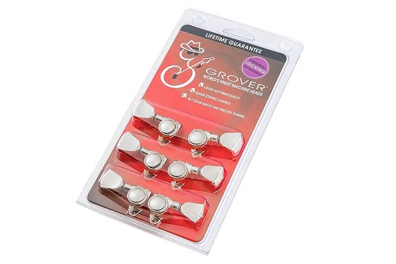 Grover 502CK Rotogrip Locking Rotomatic Tuners, 3 +3, | Reverb