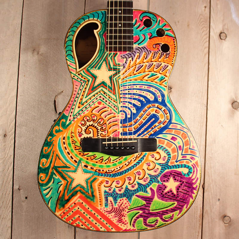 Greg Bennett by Samick GPH 100 SRE CUSTOM ART GUITAR # 4 | Reverb