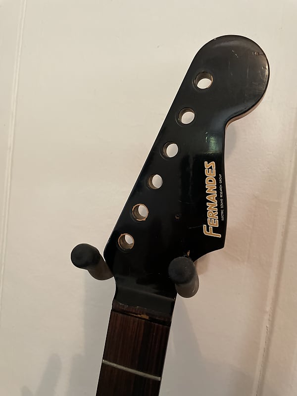 Fernandes 22 fret strato type neck 80’s - Black | Reverb
