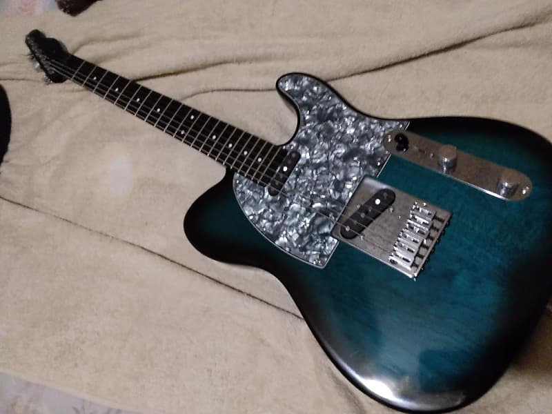 partscaster telecaster full custom moses graphite neck | Reverb