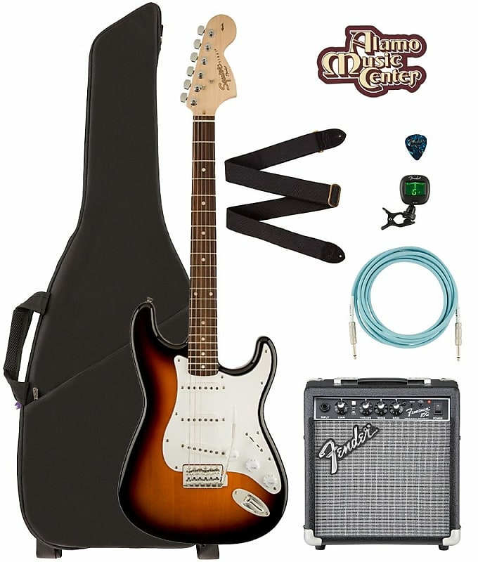 Squier by Fender Affinity Stratocaster, 0370600532 Brown | Reverb