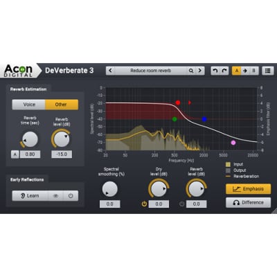 Acon Digital DeVerberate 3 Reverb-Reduction Plug-In Software | Reverb