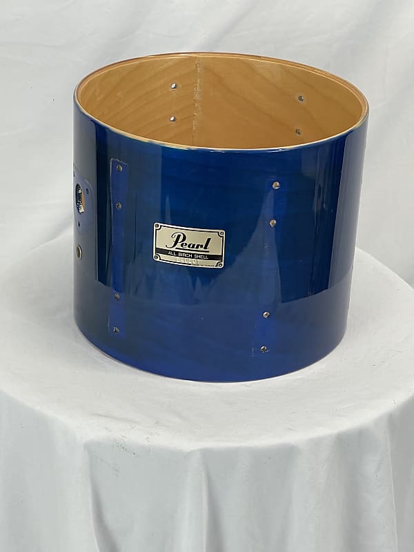 Pearl BLX 10x12 Tom Shell 1980’s Sheer Blue | Reverb