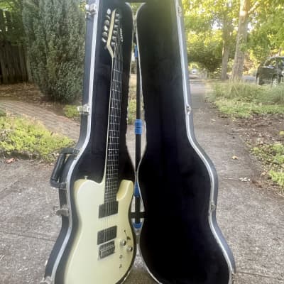 1997 Carvin TL60 HH hardtail neck-thru Telecaster Pearl White | Reverb