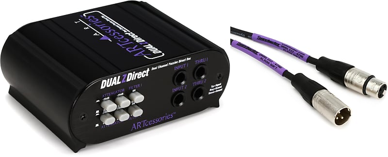 ART DUALZDirect 2-channel Passive Direct Box Bundle with Pro | Reverb