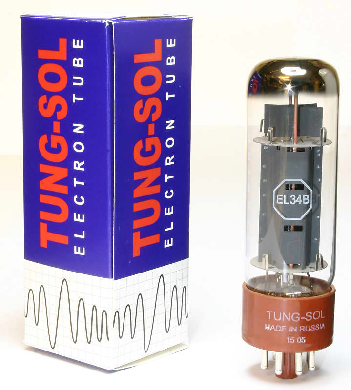 Tung-Sol EL34B Matched Pair | Reverb