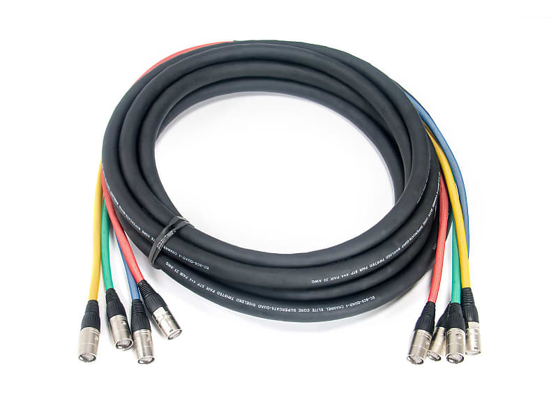 Elite Core SuperCAT6 RJ45 4 Channel Quad Shielded Snake Cable | Reverb