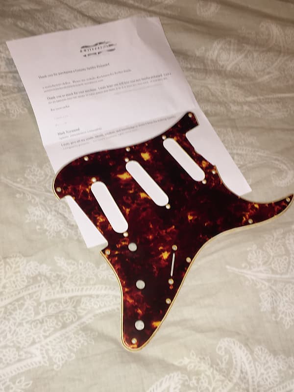 Spitfire pickguard Stratocaster Tortoise | Reverb