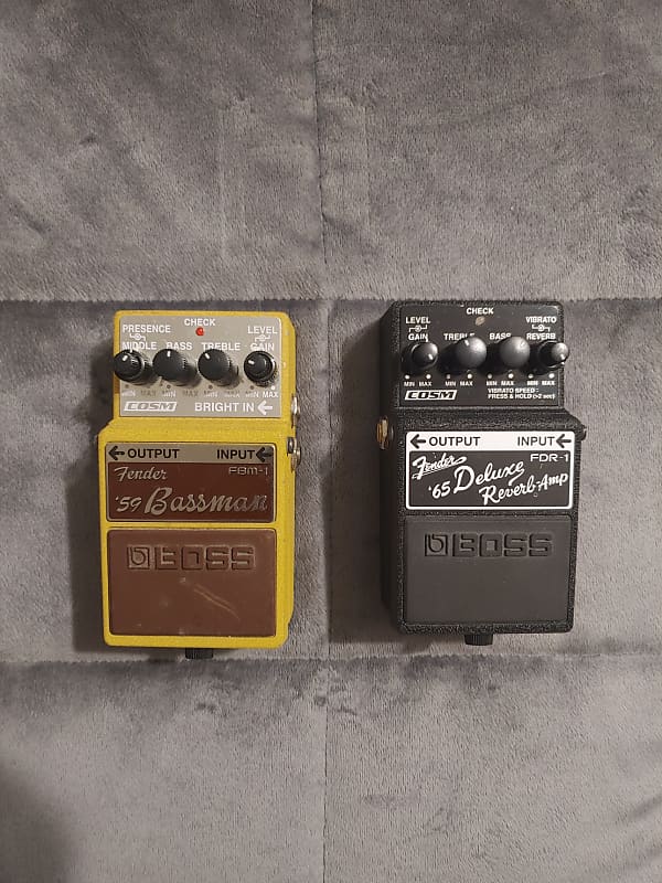 Boss Fender FBM1 FDR1 Overdrive/Reverb Pedals | Reverb