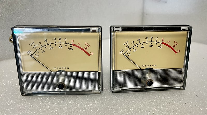 Weston Model 1932 VU Meters Pair of Vintage | Reverb