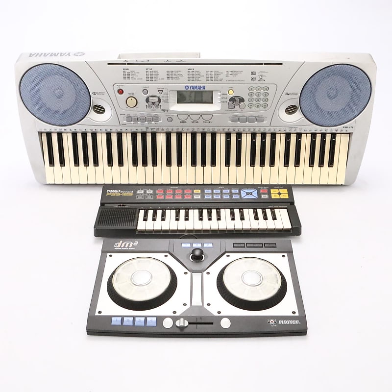 Yamaha PSR-275 PSS-125 Keyboards w/ Mixman DM2 Owned By | Reverb