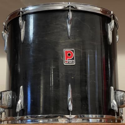 1980's Premier Resonator 18" Black Shadow Floor Tom 16x18 | Reverb