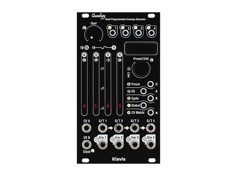 Klavis Quadigy Quad Envelope Generator (Black) [DEMO] | Reverb