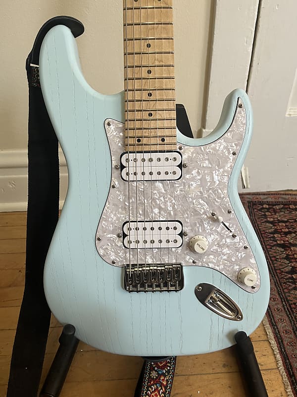 Kiesel Delos 7 String 2022 - Raw Tone Ash Light Blue | Reverb