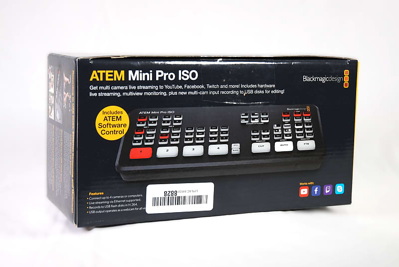 Open Box Blackmagic Design ATEM Mini Pro ISO 2020s - Black | Reverb