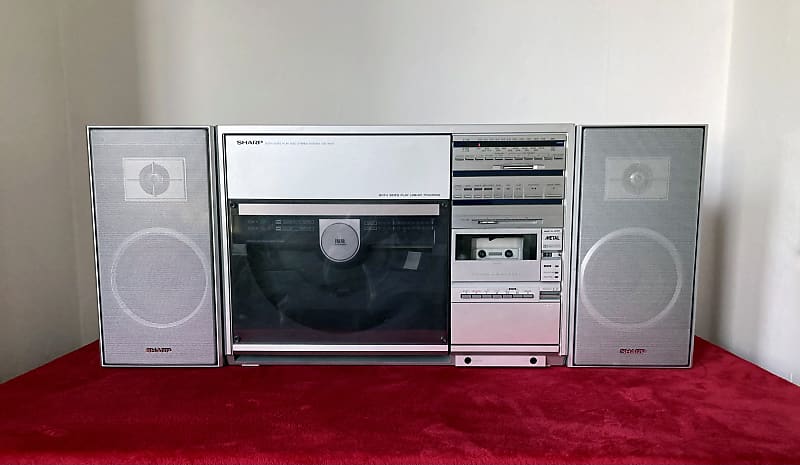 Rare 1980s Sharp VZ-3510 Vertical Turntable, Cassette, | Reverb UK