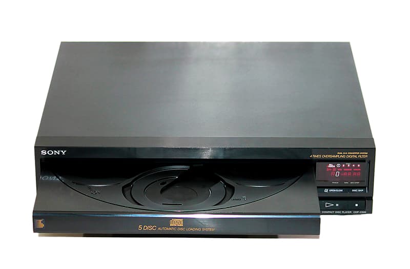 MINT FULLY RESTORED VINTAGE SONY CDP-C500 5 DISC COMPACT DISC | Reverb
