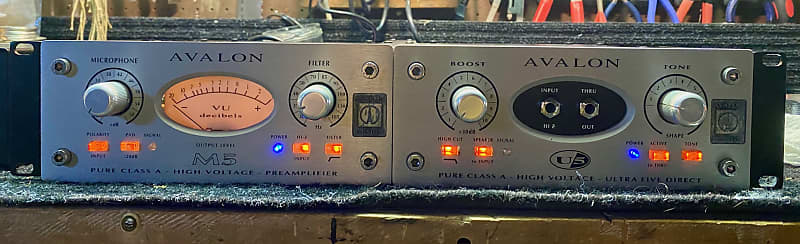 Avalon Avalon M5 and U5 Class A Preamp and Direct Box - Rack | Reverb