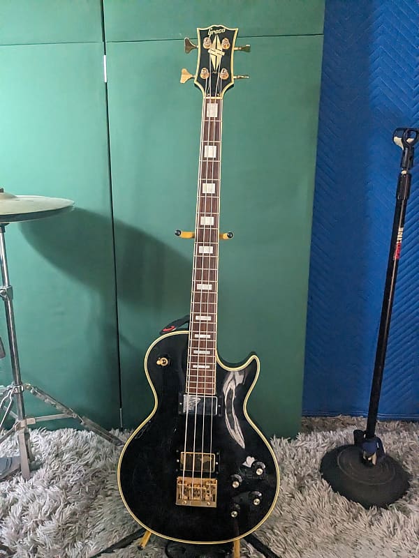 Greco EGB Les Paul Custom single cut EB-0 bass 1990 -black | Reverb