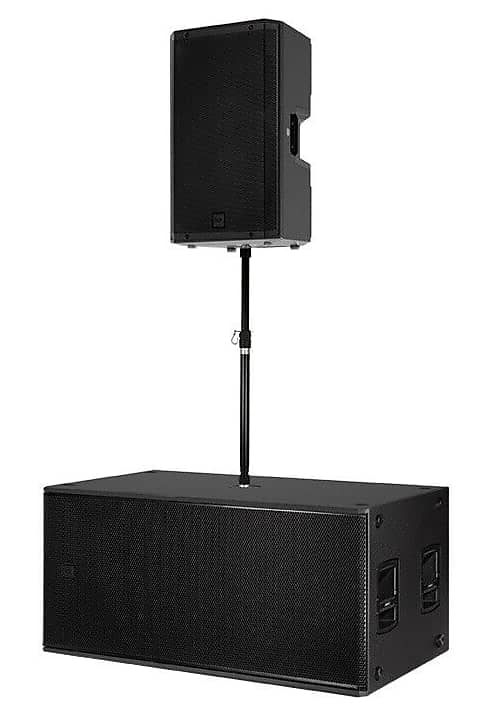 RCF SUB 8008-AS Powered Dual 18" Subwoofer with pole mounted | Reverb