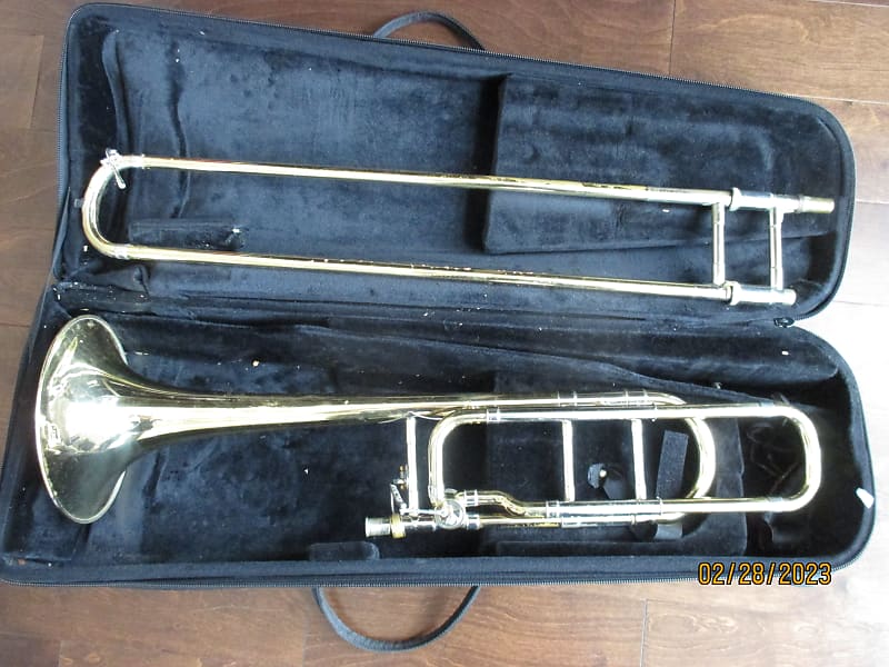 Bach Stradivarius 42 Trigger trombone, Gold with case and | Reverb