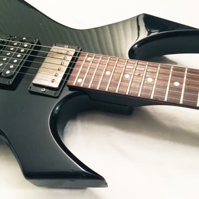 B.C. Rich Warlock Widow Platinum -2002 MIK Black. Upgraded. | Reverb