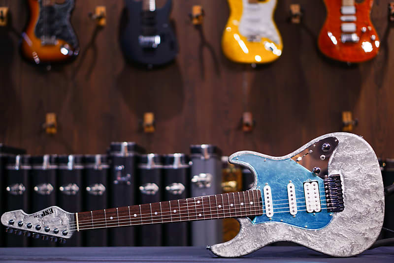 ESP Original snapper AL/HR liquid metal silver | Reverb