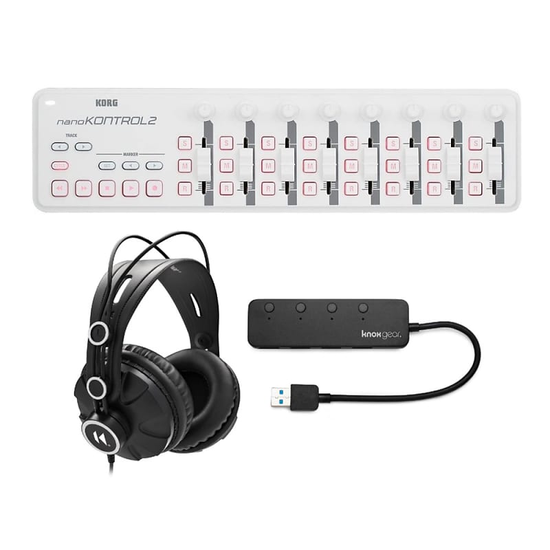 KORG nanoKONTROL2 - Slim-Line USB MIDI Controller (White) | Reverb