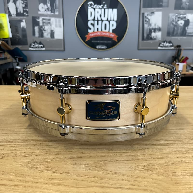 Canopus 'The Maple' Snare Drum 14x4 Cast Hoops Oil | Reverb Australia