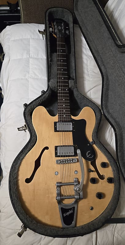 Epiphone The Dot 1990s-2000s - Natural/Blonde Electric Guitar | Reverb