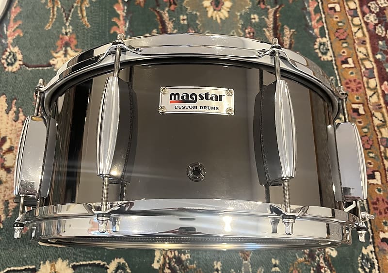(Video) Magstar 6.5 x 14 Snare Drum Rob Kampa Black Beauty | Reverb