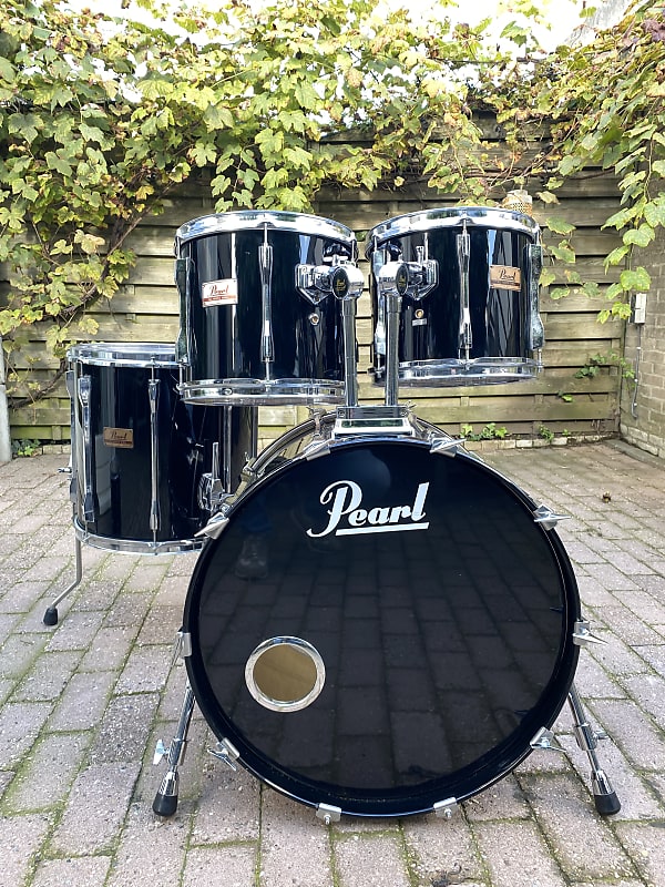 Pearl MLX shellset 22,12,13,16” 1989/1990 - Piano black | Reverb