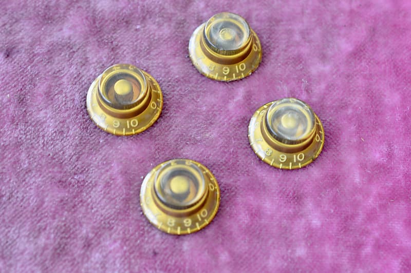 Vintage 1959 Gibson Les Paul Burst Knobs Gold Bonnet Standard | Reverb