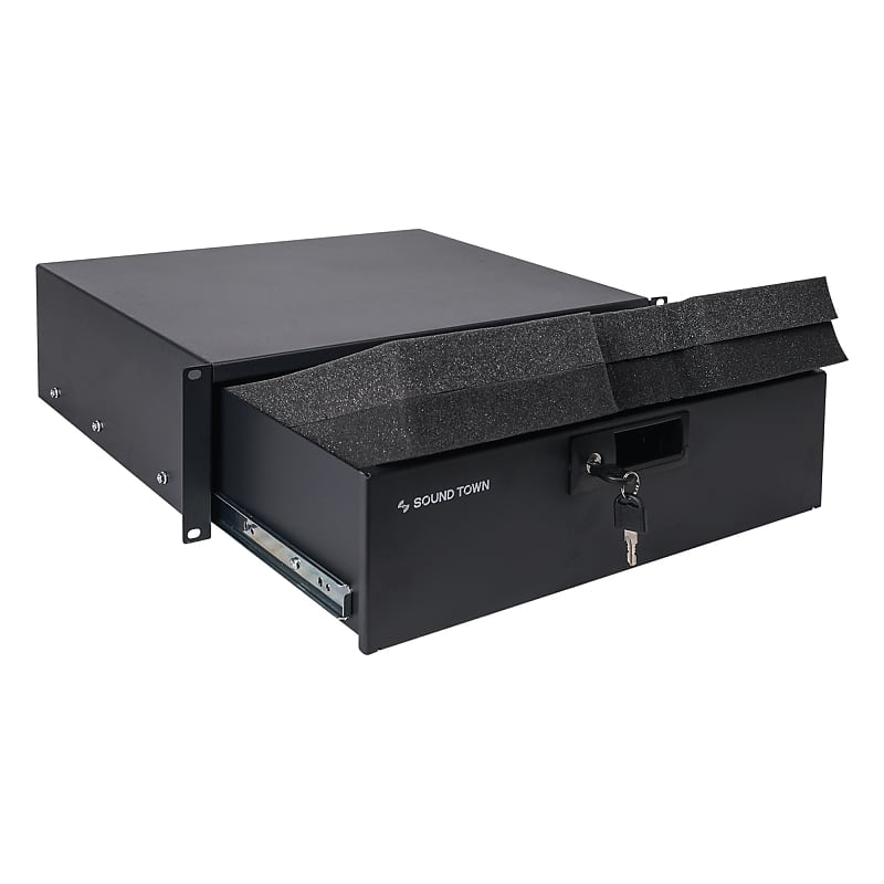 STRD-3D | 19" 3U Locking Rack Mount Sliding Drawer, w/ | Reverb