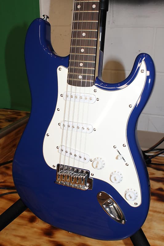Silvertone Samick Cobalt Blue Electric Guitar SS15CBL | Reverb