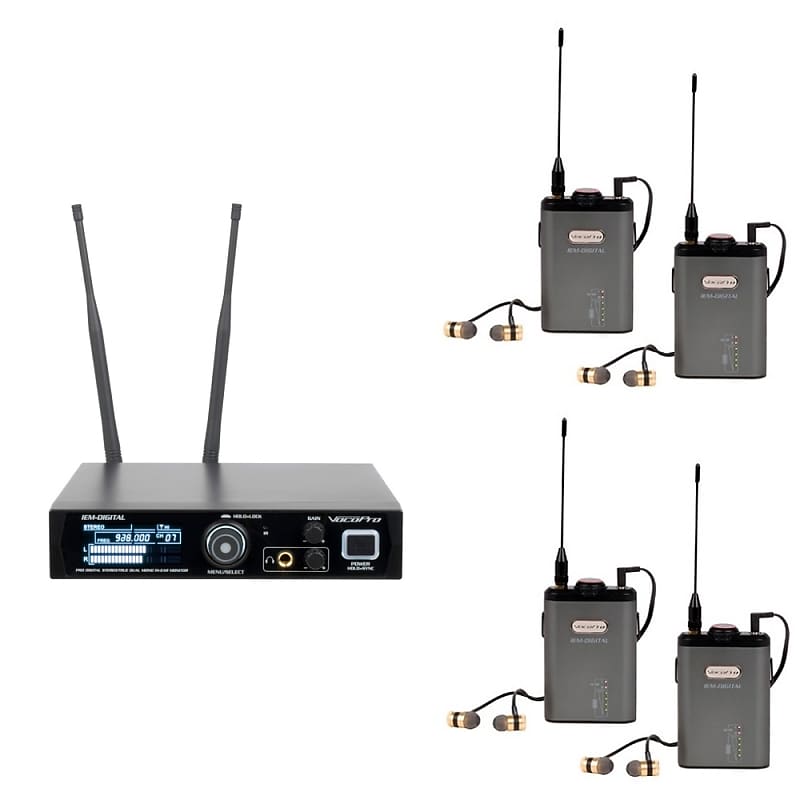 VOCOPRO IEM-DIGITAL-4 Personal Rackmount In-Ear Wireless | Reverb