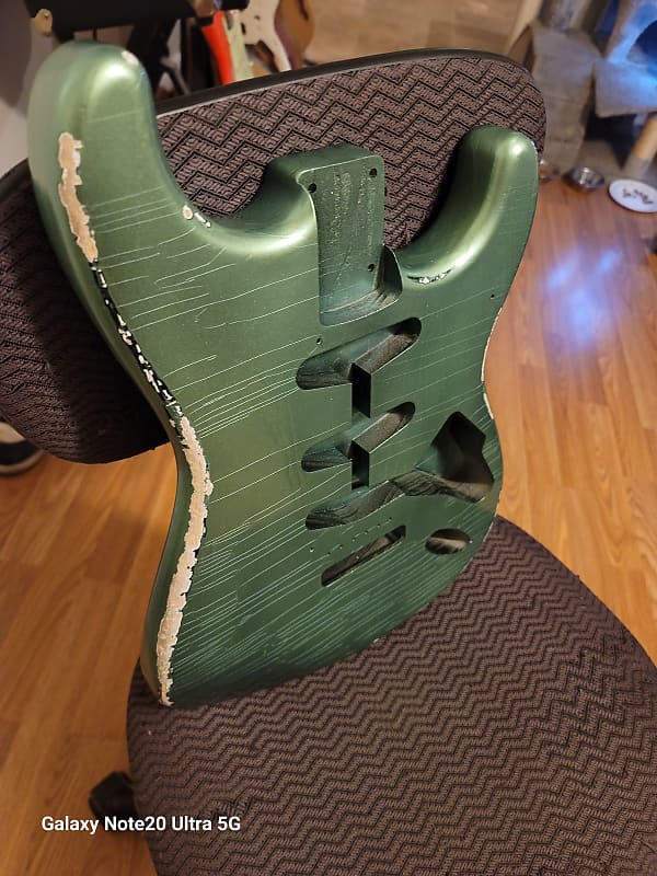 Custom Relic strat body 2024 - Candy green pearl nitro | Reverb