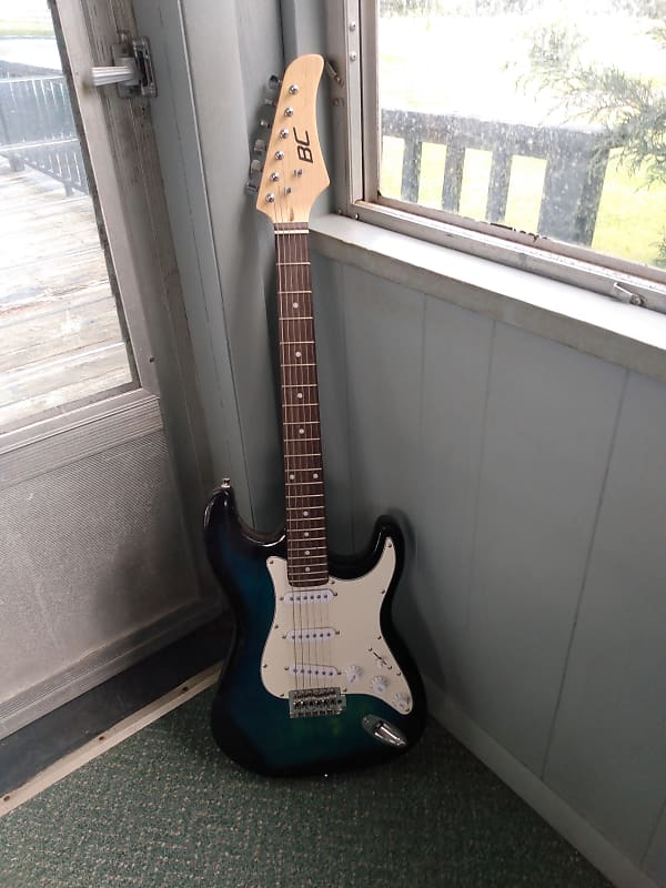 Bc Strat 2000's Green Burst | Reverb