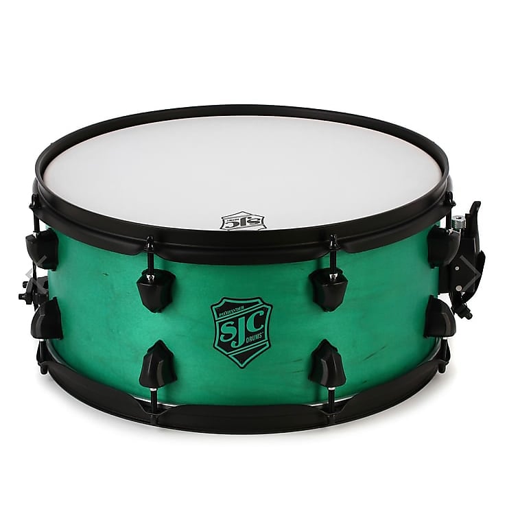 SJC Pathfinder Series Snare Drum 6.5 x 14 in Miami Teal | Reverb