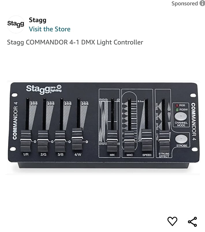 Stagg Commandor 4 Lighting Controller (FREE Shipping!) | Reverb