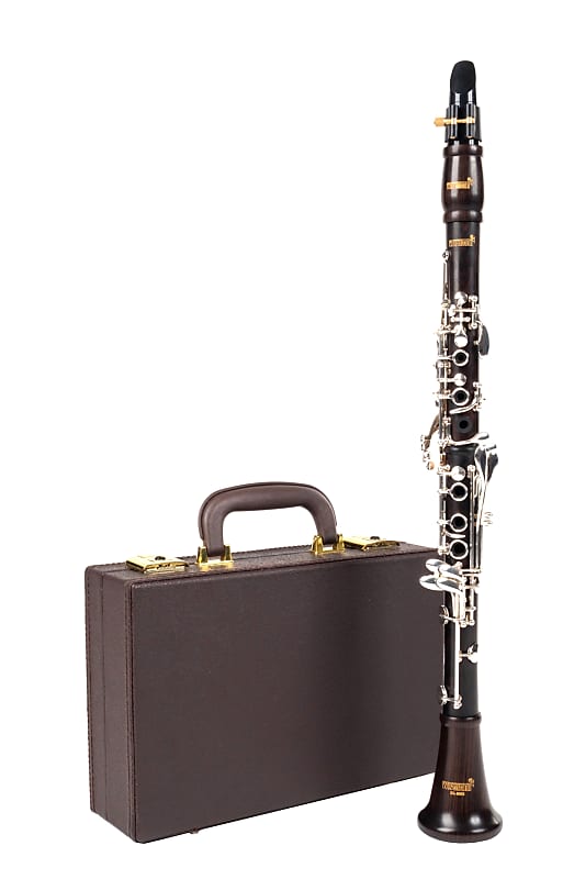 Wisemann DCL-800EB Clarinet, Ckey ebony wood body, silver | Reverb