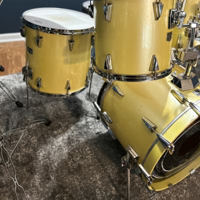 Tama Granstar Drum set in Silky Yellow finish - 22,12,13,16 | Reverb