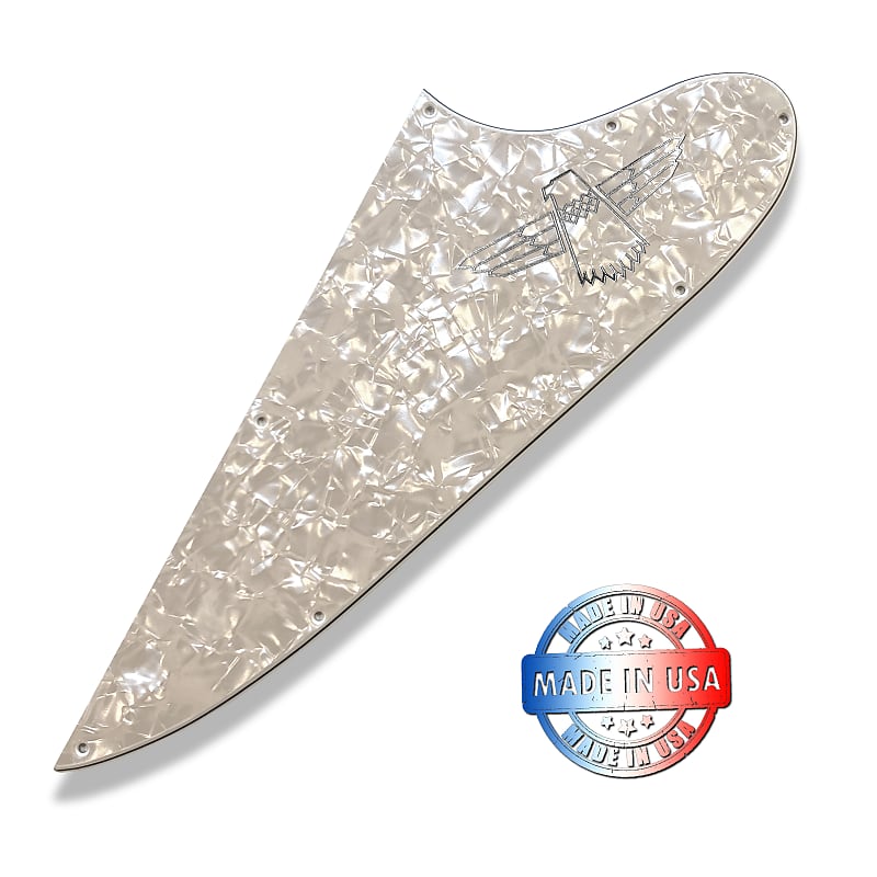 4 Ply Aged Pearl Pickguard for Epiphone Thunderbird '64 | Reverb UK