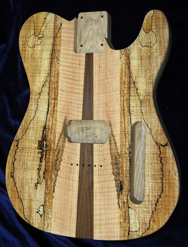 Spalted Maple/Flamed Maple/Walnut Top \ Butternut Telecaster | Reverb