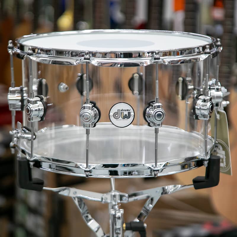 DW Design Series Acrylic Snare 14"x08" | Reverb
